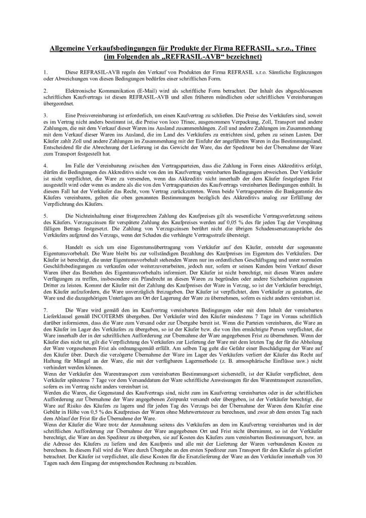 Downloaden | Refrasil s.r.o.